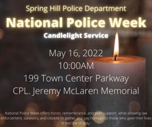 Spring Hill Tennessee Police News